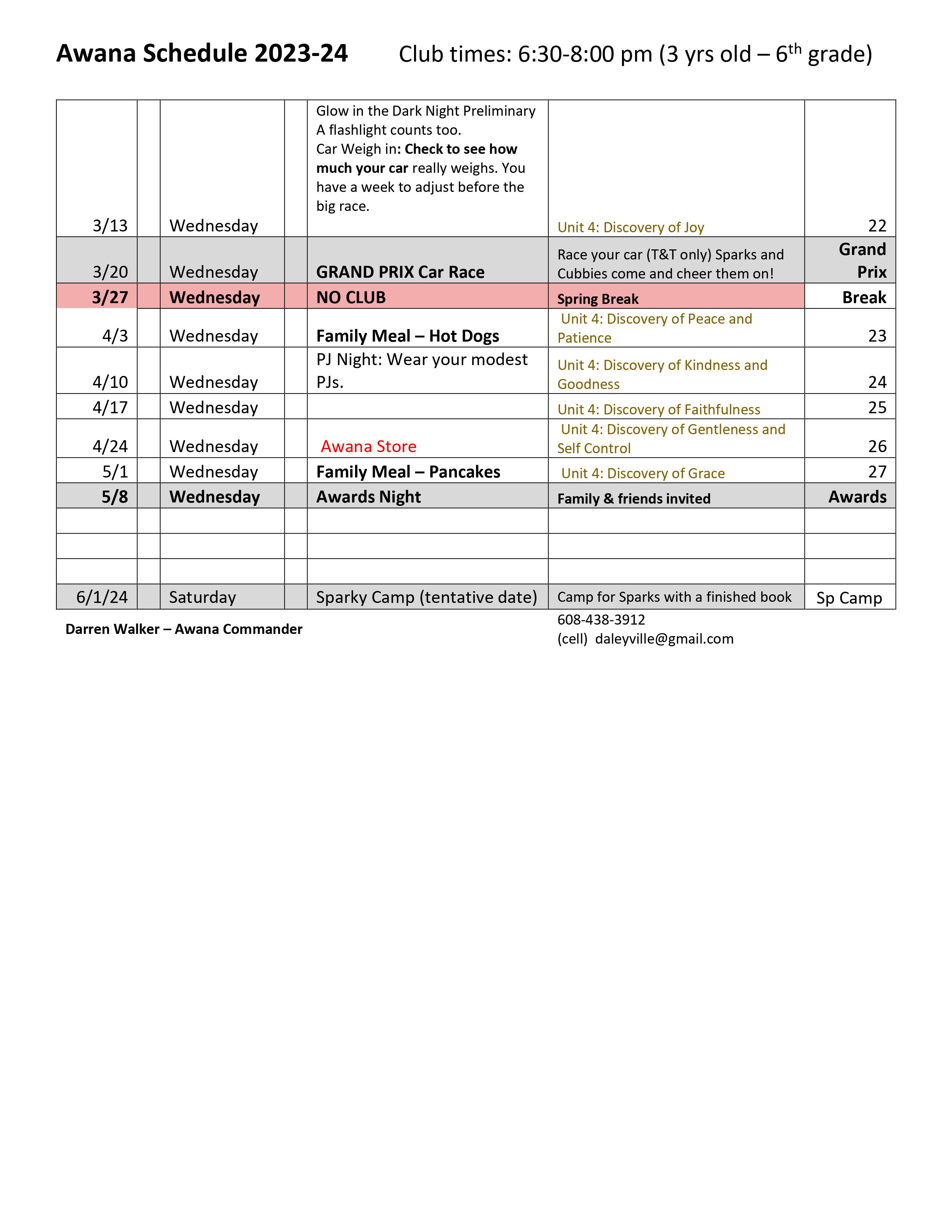 AWANA – New Glarus Bible Church